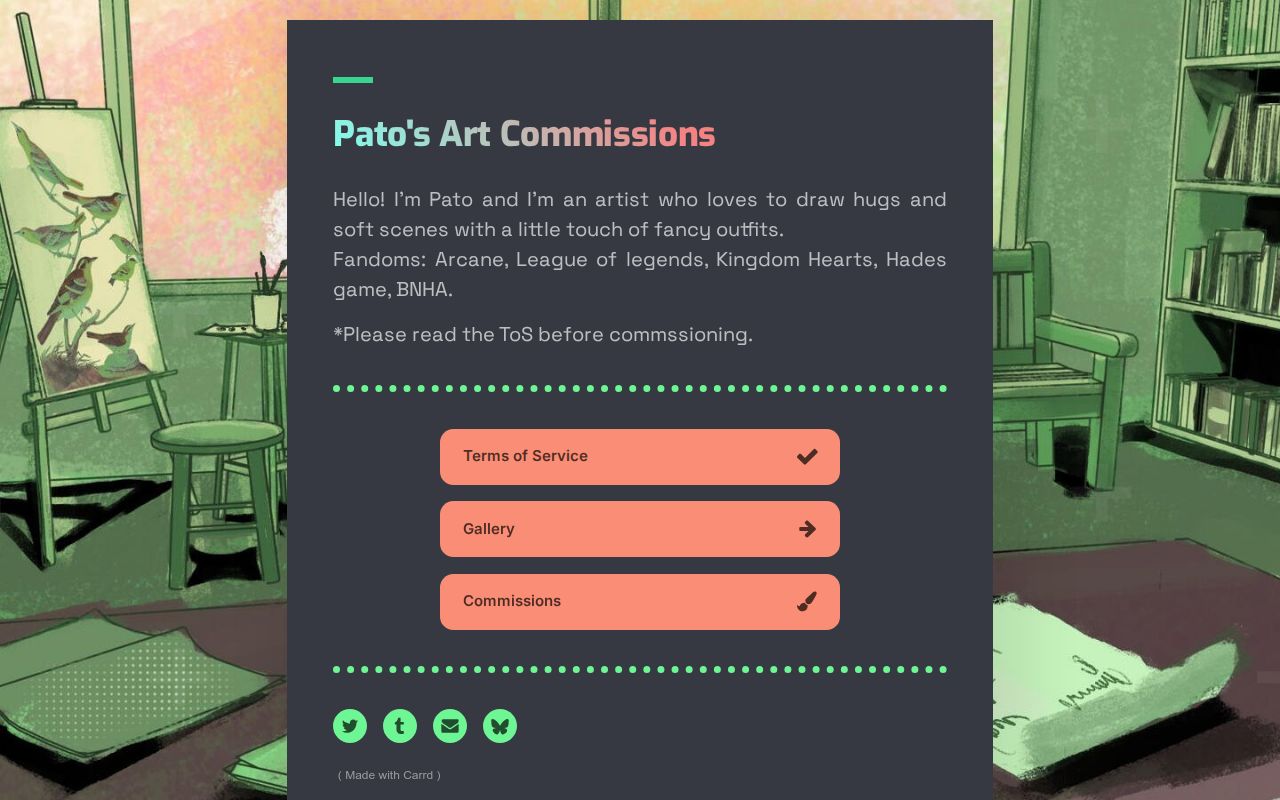 Pato art commissions